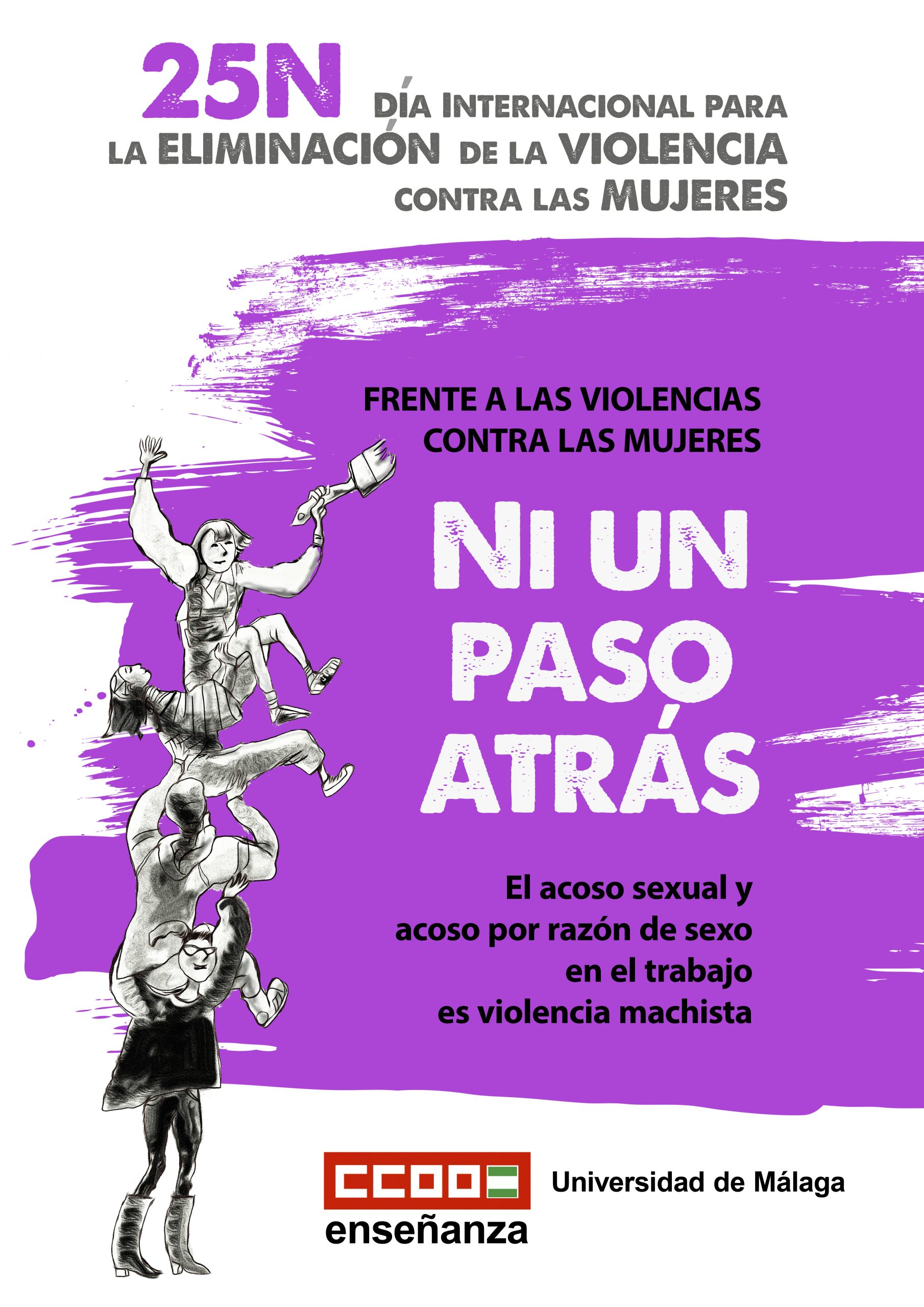 25N: TRABAJOS LIBRES DE VIOLENCIA DE GÉNERO EN UN ENTORNO SEGURO – CCOO Universidad de Málaga